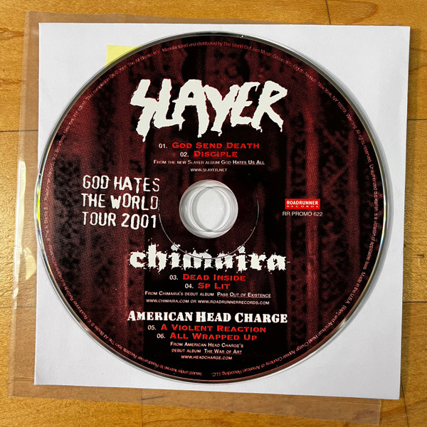 Slayer / Chimaira - God Hates the World Tour 2001 - Encyclopaedia ...