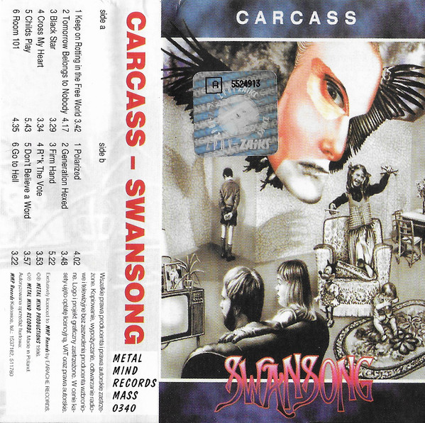 Carcass Swansong Encyclopaedia Metallum The Metal Archives